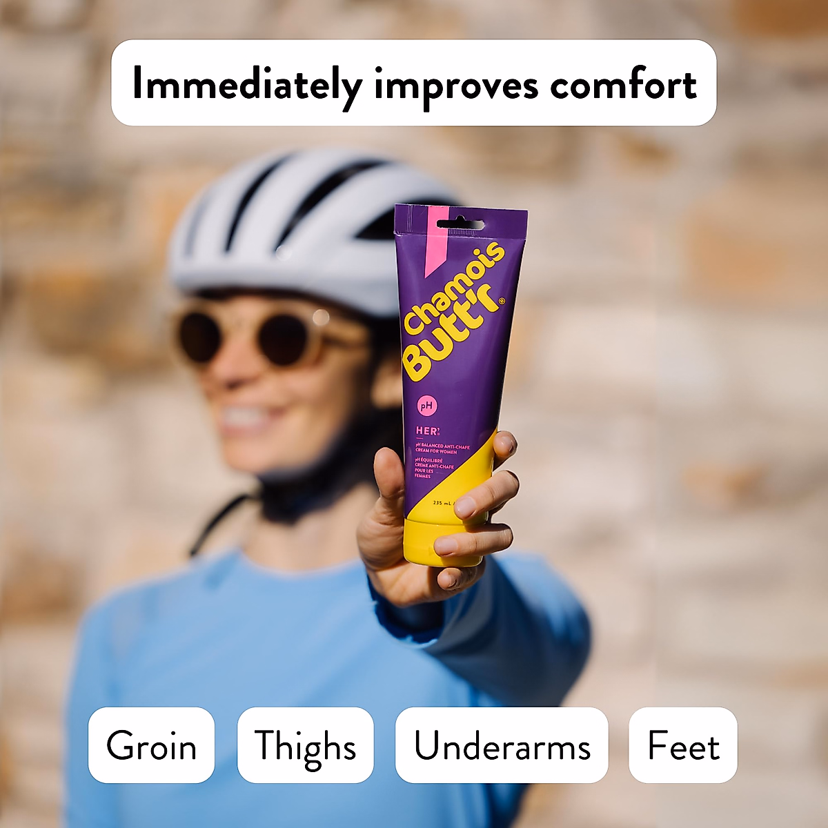 Chamois Butt'r Her' Anti-Chafe Cream, 8 ounce tube