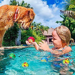 Leitee 60 Pcs 2 Inch Water Balls Reusable Pool Balls Mini Sponge Water Balls for Swimming Pool Absorbent Water Balls for Water Activities Beach Soaking Games Toys Party Favors Summer