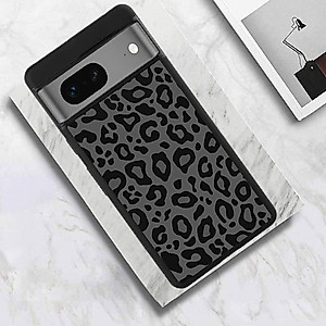 KANGHAR Case Compatible with Google Pixel 7,Black Leopard Design,Tire Texture Non-Slip +Shockproof Rugged TPU Protective Case for Pixel 7-Leopard Pattern