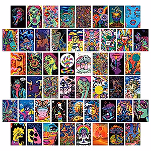 LA MAISON COZY 50PCS Wall Collage Kit, Room Posters Art Print, 4x6'' Vintage Wall Decor Gift for Teen Girls' Dorm Room (49)