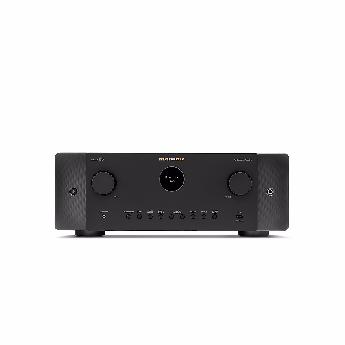 Marantz Cinema 60 7.2-Ch Receiver (100W X 7) - 4K/120 and 8K Home Theater Receiver, Built-in Bluetooth, Wi-Fi & HEOS Multi-Room, Supports Dolby Atmos & DTS:X