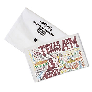 Catstudio Dish Towel, Texas A&M University Aggies Hand Towel - Collegiate Kitchen and Tea Towel for Texas A&M Fans - Perfect Graduation Gift, Gift for Students, Parents and Alums