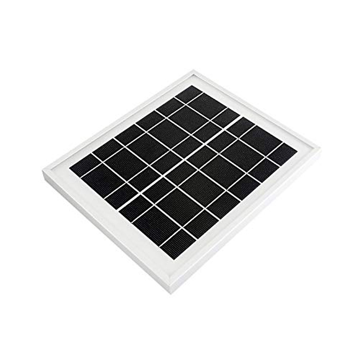Waveshare Mini Solar Panel (6V 5W) with 156 Monocrystalline Cell for Solar Power Manager, Toughened Glass+ Anodic Oxidation Aluminum Alloy+ 0.25mm PET Material,6.0V ± 5% Voltage