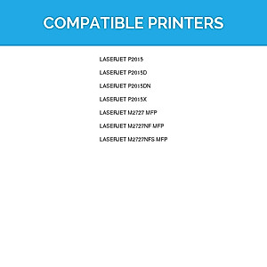 LD Products Compatible Toner Cartridge Replacement for HP 53A Q7553A (Black) for use in Laserjet M2727 MFP, M2727nf MFP, M2727nfs MFP, P2015, P2015d, P2015dn, P2015x