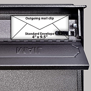 Mail Boss 7175 Townhouse Locking Security Wall Mount Mailbox, Galaxy,Medium