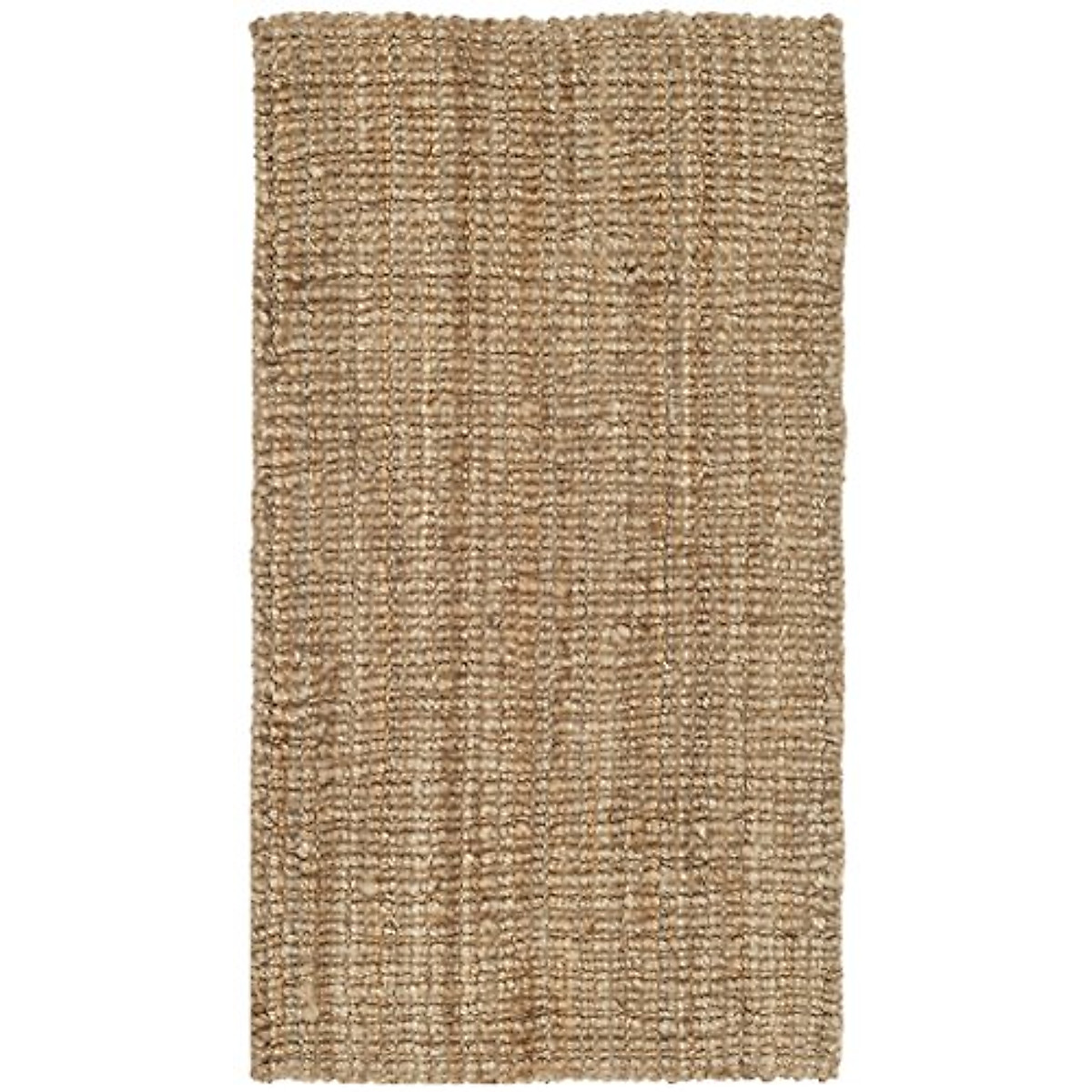 SAFAVIEH Natural Fiber Collection Accent Rug - 2' x 3', Natural, Handmade Chunky Textured Jute 0.75-inch Thick, Ideal for High Traffic Areas in Entryway, Living Room, Bedroom (NF447A)