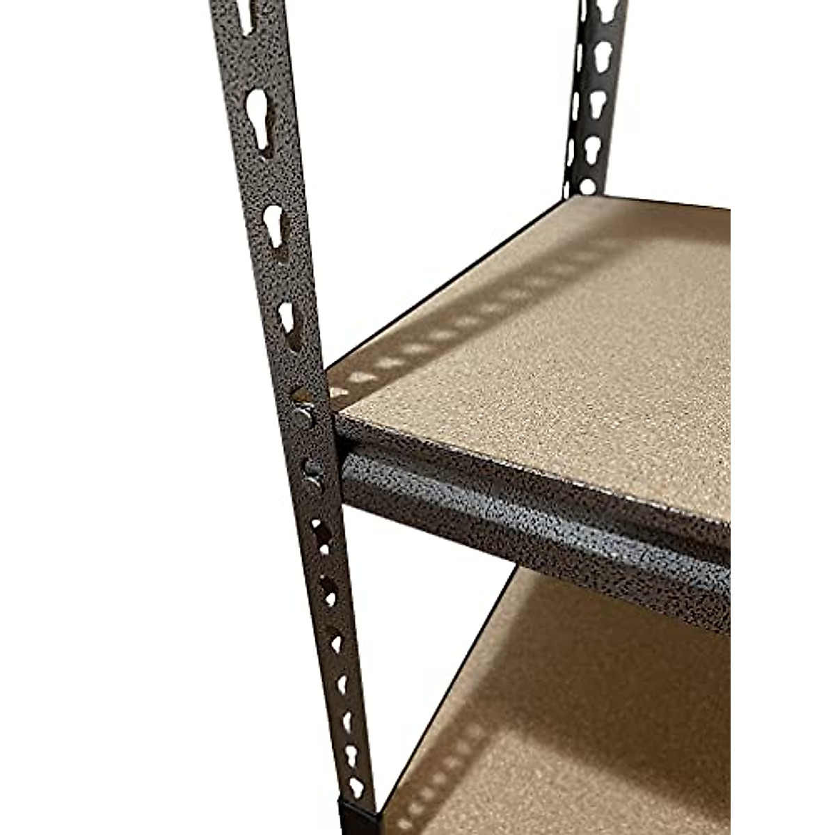 Juggernaut Storage 36" W x 18" D x 72" H 5-Shelf Steel Shelving, Hammertone, SS3618-5BLKAMZ