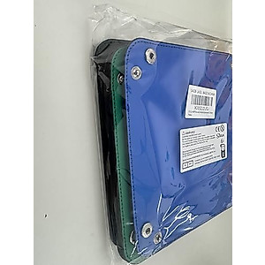 SIQUK 6 Pieces Dice Tray PU Leather Dice Rolling Tray Folding Square Holder for Dice Games, 6 Colors