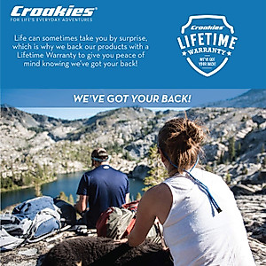 Croakies Kids Sport Eyewear Retainer with All-in-One Cleaning and Microfiber Cloth Kit l Sunglasses, Eyeglasses, and Prescription Glasses l Waterproof, Stain Resistant and Breathable l Blue - 2 Pack