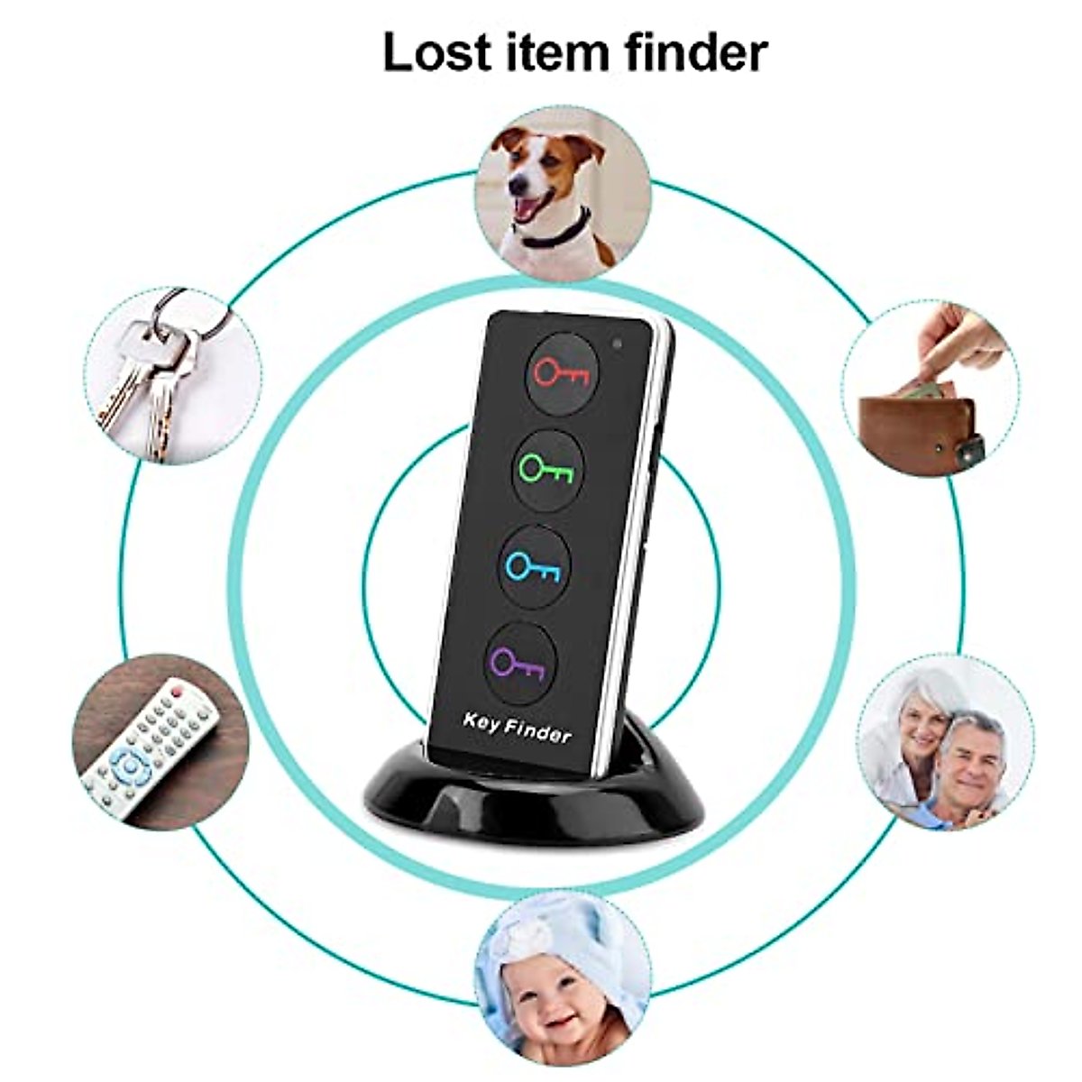 Key Finder, Remote Finder Wireless Key Wallet Finder TV Remote Control Locator Voice Control Anti Loss Device Smart Finder