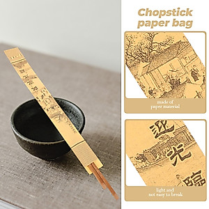 500Pcs Disposable Chopstick Sleeves Chinese Chopsticks Chopsticks Pockets Bulk Chopsticks Bags for Chinese Restaurant