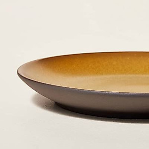 Hearth & Hand with Magnolia Set Of 4 Stoneware Exposed Rim Appetizer Plate GOLD