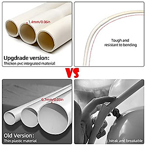 59" Round Balloon Arch Kit, Collapsible and Reusable PVC Tubes Create Balloon Ring Backdrop Kit for Wedding, Birthday Party, Photo Background, Baby Shower, Festival Decoration-Valentine's Day