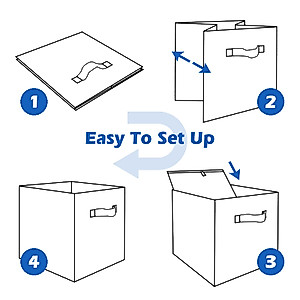 ShellKingdom Storage Bins, Foldable Fabric Storage Cubes And Cloth Storage Organizer Drawer For Closet And Toys Storage, 13 X 13 X 13 INCH, 2 Pack (Black)