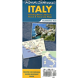 Rick Steves' Italy Map: Including Rome, Florence, Venice and Siena City