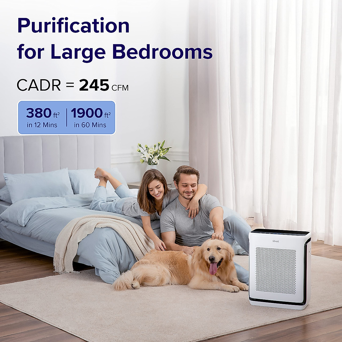LEVOIT LV600S Smart Warm & Cool Mist Humidifier + LEVOIT Vital 200S Large Room Air Purifier