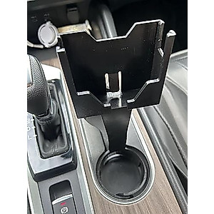 LYW Cup Holder Phone Mount for Car, 2-in-1 Cup Holder Phone Mount, Stable Cup Phone Holder for Car, Car Cup Holder Expander with Phone Mount, Phone and Cup Holder Fit for All Smartphones (Black)