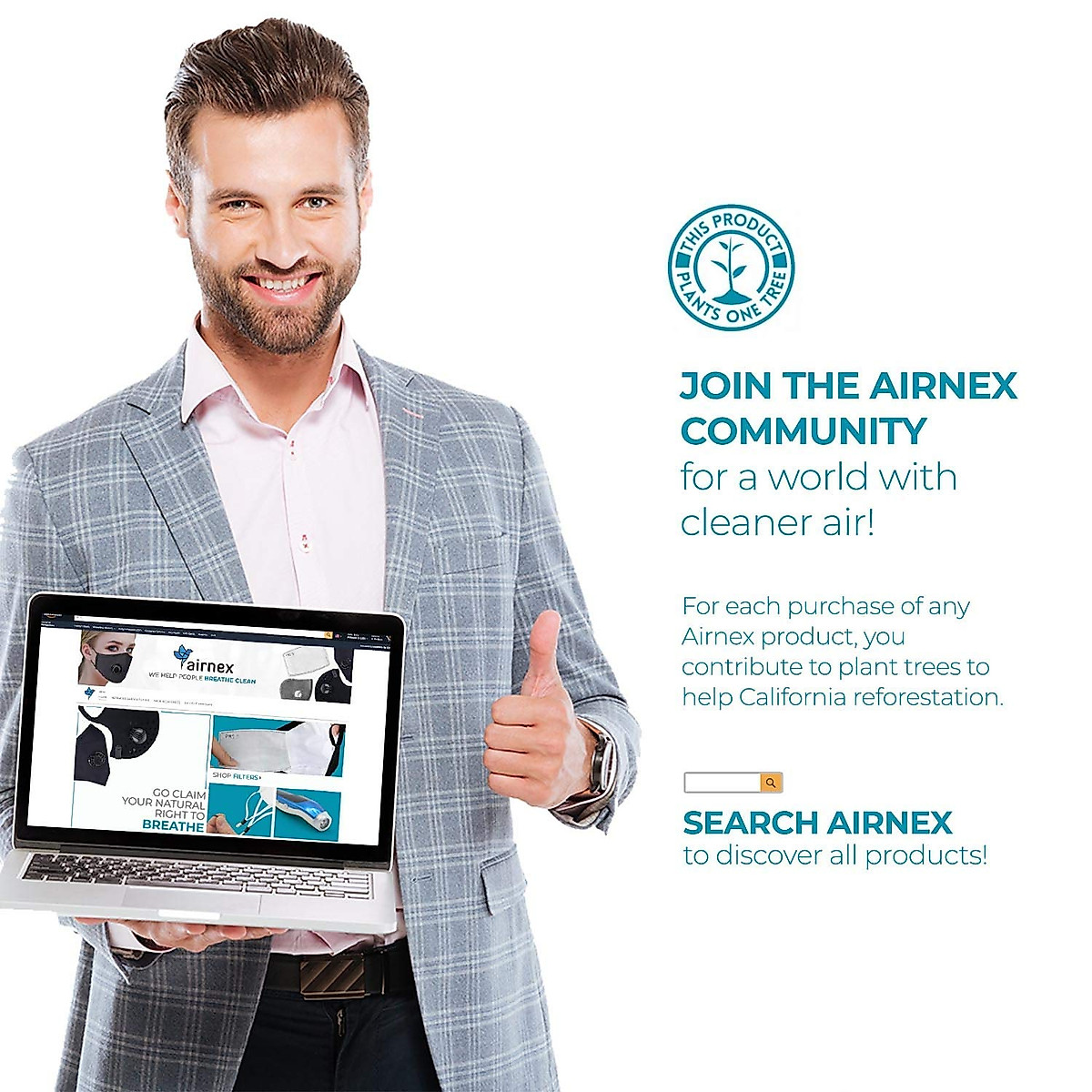 AIRNEX Set of 10 Activated Carbon PM2.5 Filters and 4 Exhaust Valves Replacement fit Most Dust and Pollution Masks in The Market