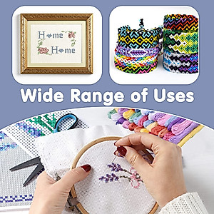 ZXIIXZ Crafts Floss, Cross Stitch Threads, Friendship Bracelets Floss, Cotton Thread Cross-Stitch Thread for Cross Stitching, Embroidery, DIY Bracelets, Friendship Bracelets Floss Craft Projects