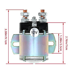 12V Starter Solenoid for Yamaha G2 G8 G9 G11 G14 G16 G20 Gas Golf Cart 1985-2002 4 Terminal Solenoid Replaces JF2-H1950-00 JR3-H1950-00 J38-81950-01