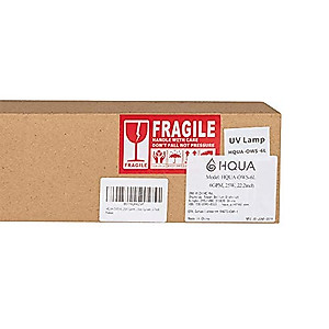 HQUA-OWS-6L 25W Germicidal Tube, 4-Pin Base, Water Purifier Replacement Source for 6 GPM Water Disinfection System, 2 Pack
