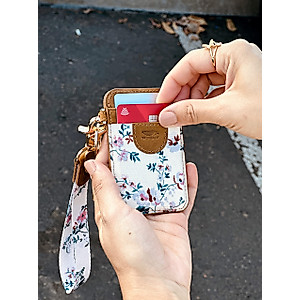 POCKT Slim Card Holder Wallet For Men and Women - Minimalist Front Pocket Wallet Elastic Credit Card Holder Genuine Leather RFID Blocking Card Case Wallets | Bloom