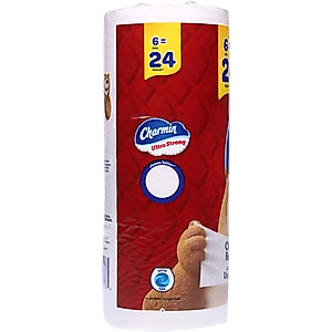 Charmin Ultra Strong Toilet Paper, 6 Mega Rolls = 24 Regular Rolls