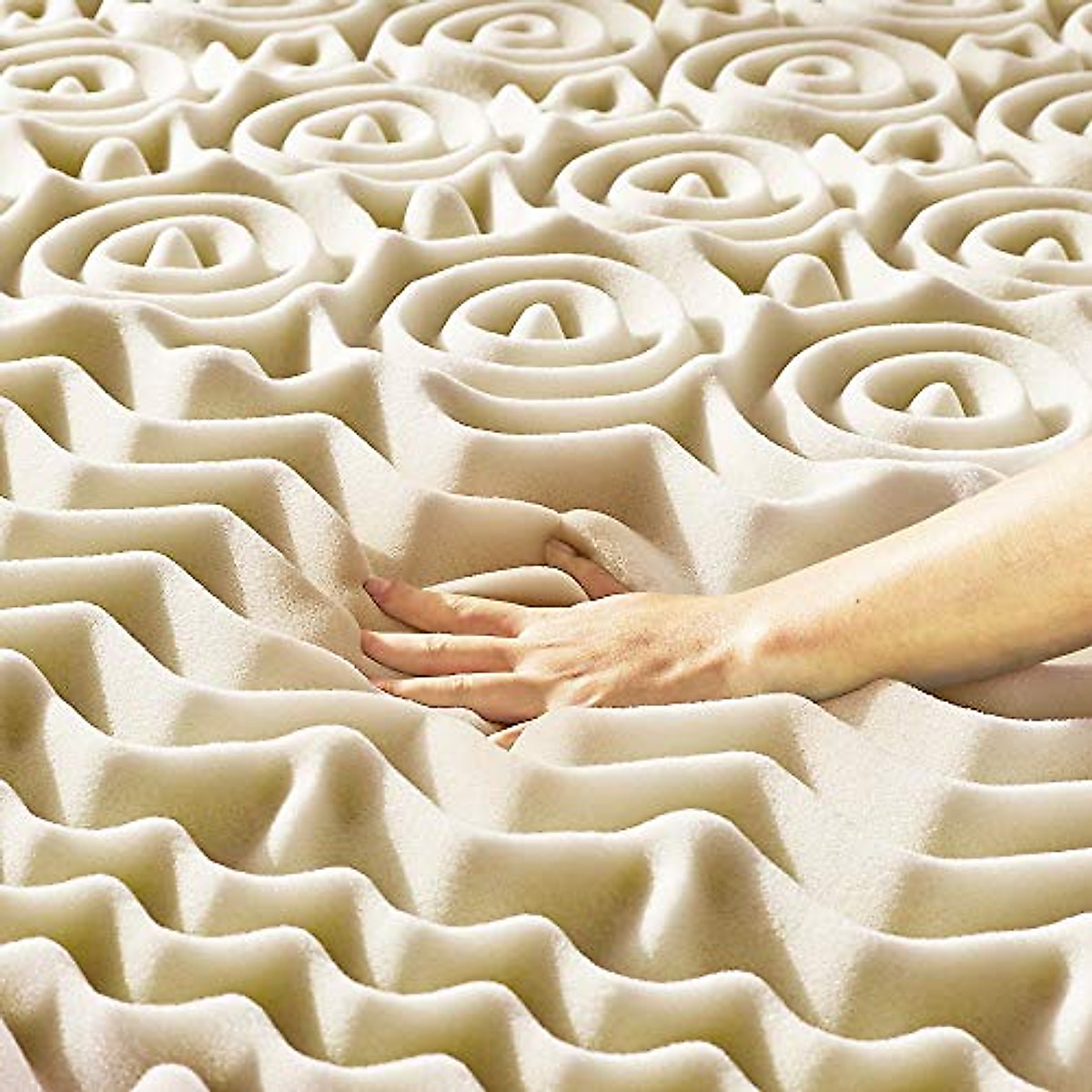 Mellow 3 Inch 5-Zone Memory Foam Mattress Topper, Fresh Copper Infusion, CertiPUR-US Certified, Full