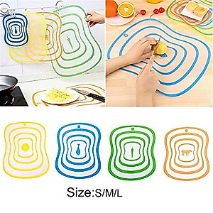 GULRUH Wood Cutting Boards for Kitchen, Non-Slip Plastic Cutting Board Frosted Kitchen Cutting Board Vegetable Meat Tool Kitchen Accessories Chopping Board Cutting Board Non-Stick Oil (Color : Blue)