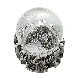 Silver Pewter St. Louis Snow Globe, Missouri Snowglobe 65mm Souvenir and Wedding Gift Home Decor