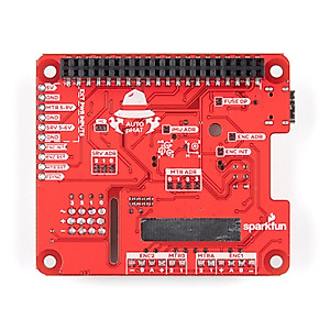 SparkFun Auto pHAT Compatible with Raspberry Pi Google Coral NVIDIA Jetson and More All in One Robotics Package Quickly add functionality to Single-Board Computers Drive 2 Small DC Motors & 4 servos