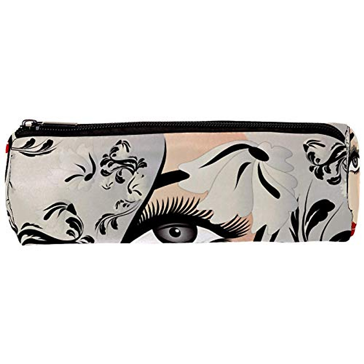 Floral Woman Pencil Bag Pen Case Stationary Case Pencil Pouch Desk Organizer Makeup Cosmetic Bag for School Office