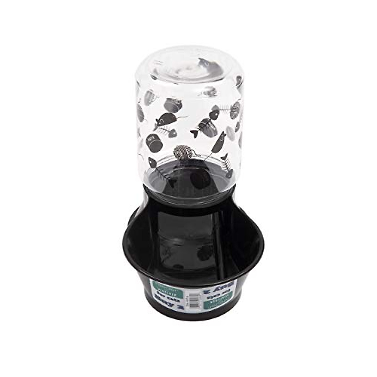 Lixit Reversable Water or Dry Food Feeders for Cats and Dogs (Small, Black)