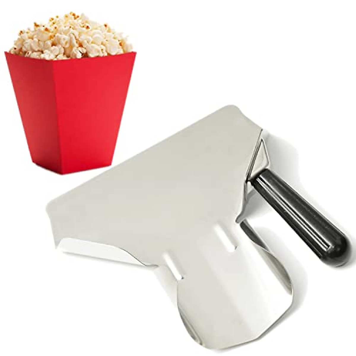 Mantouxixi Food Grand Stainless Steel French Fry Bagger Scoop, Chip Popcorn Bagger Ice Candy Snacks Desserts Scooper, Right Handle