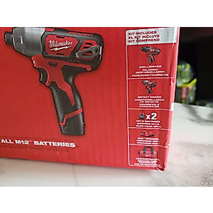 M12 Drill/Impact Combo Kit - MILWAUKEE 2494-22