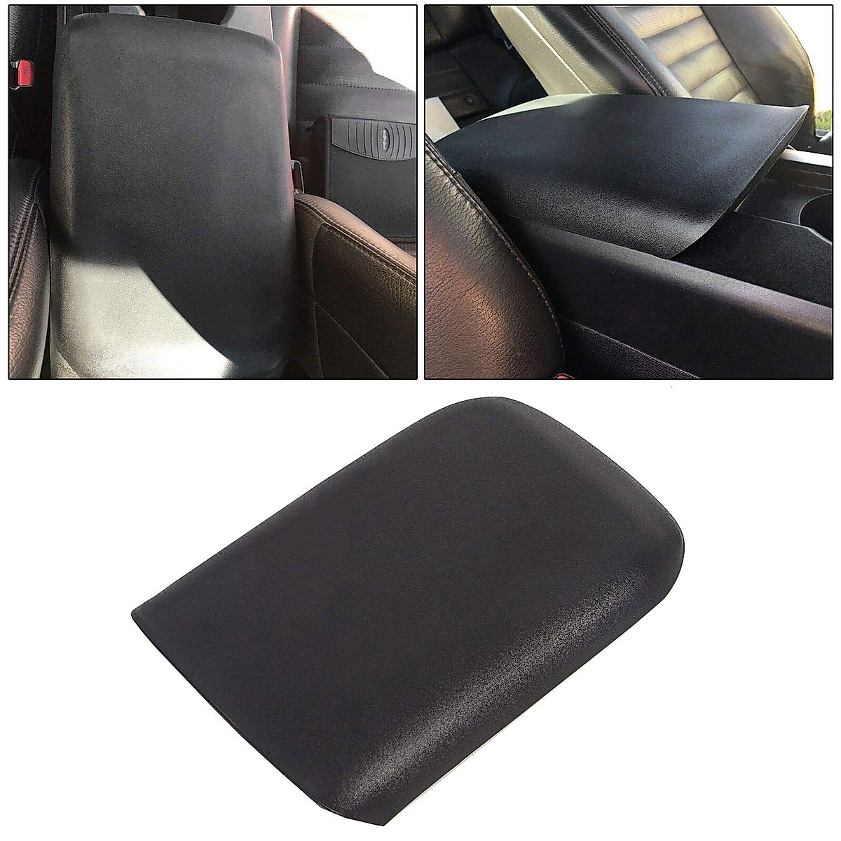 Dasbecan Center Console Armrest Lid Top Pad Compatible with Ford Mustang 2005-2009 Replaces# 5R3Z6306024AAC 5R3Z-6306024-AAC (Black)