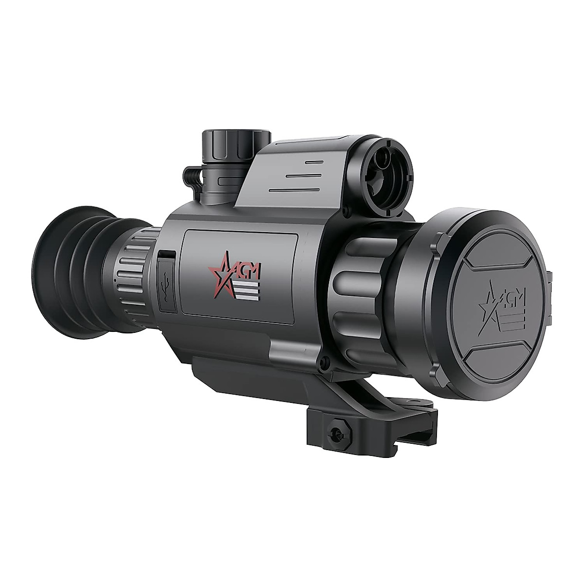 AGM Global Vision Varmint LRF TS50-640 Thermal Imaging Rifle Scope with Laser Range Finder, 12um, 640x512 (50 Hz), 50mm Lens.,Black