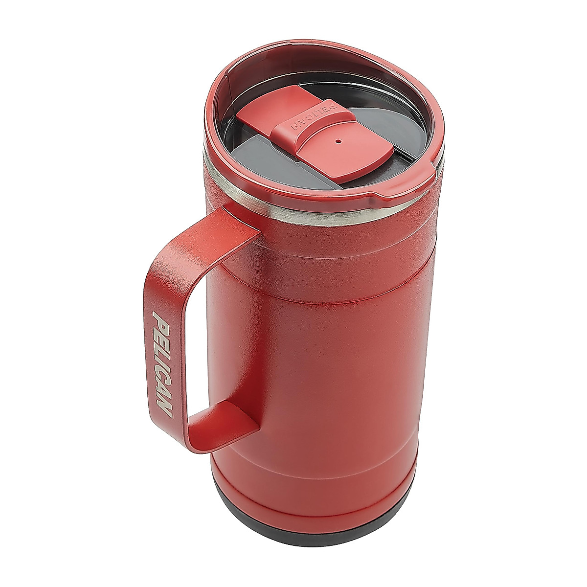 Pelican Hydration Pelican Ridge™ 18 oz Vacuum Insulated Tumbler - Recycled Stainless Steel Double Wall Travel with Dual Lid, Powder Coated Insulated Coffee Mug For Hot Cold Drinks, Brick