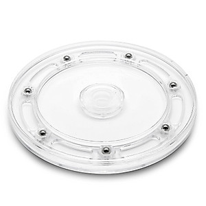 Zorveiio 6 Inch Acrylic Turntable Organizer, 2 Pcs Clear 360 Degree Rotation Round Turntable for Kitchen Pantry Table Countertop Cabinet Decorating