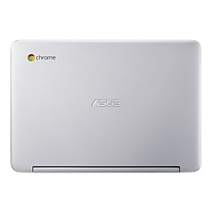 ASUS C100PA-DB01 Chromebook Flip 10.1" Touchscreen Laptop (Quad Core, 2GB, 16GB SSD) - Aluminum Chassis,Silver