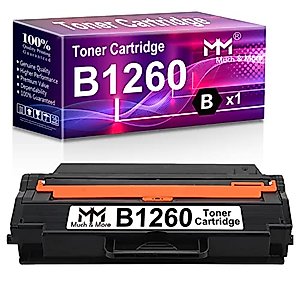 MM MUCH & MORE Compatible Toner Cartridge Replacement for Dell 1260 RWXNT 331-7328 Used for B1260dn B1260 B1265dn B1265dnf B1265dfw Series Printers (1-Pack, Black)