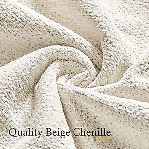 papababe Couch, Comfy Sofa Couch with 24" Extra Deep Seats, Beige Modern Sofa- 3 Seater Sofa Couch for Living Room Apartment Lounge, Chenille