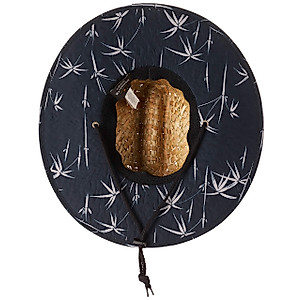 Quiksilver mens Outsider Waterman Protection Straw Lifeguard Sun Hat, Black Outsider Waterman, Large-X-Large US