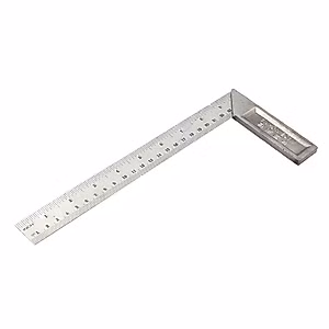 New Lon0167 Engineers 25cm Featured 90 Degrees Angle reliable efficacy Stainless Steel Try Square Scale Ruler Measurement Tool(id:6a0 97 ae f47)