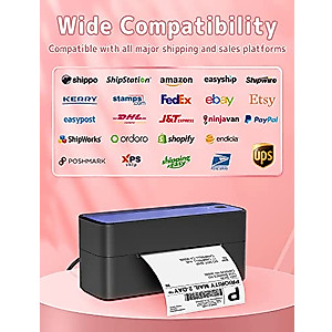Itari Shipping Label Printer, Thermal Label Printer Work with Windows & macOS, Label Printer for Shipping Packages, 152mm/s, Compatible with Amazon, Ebay, Esty, Shopify, UPS, FedEx, USPS
