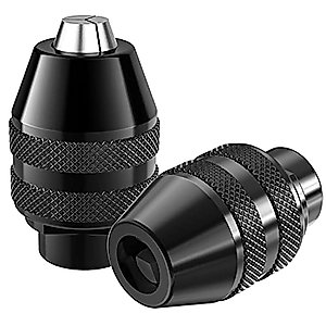 2-Pack Keyless Chuck, 1/32" to 1/8" Replacement 4486 Drill Keyless Bit Chuck Shank Rotary Tool Quick Change Adapter Kit Compatible for Dremel 4486 Model 395 3000 4000 4300 8220 3000 7300 Multipro