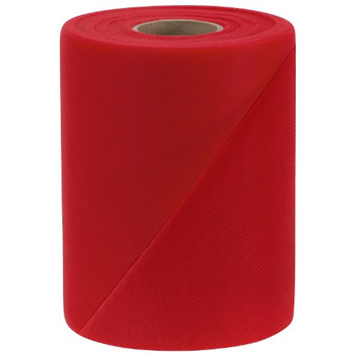 Falk Fabrics Tulle Spool, 6-Inch by 100-Yard, Red