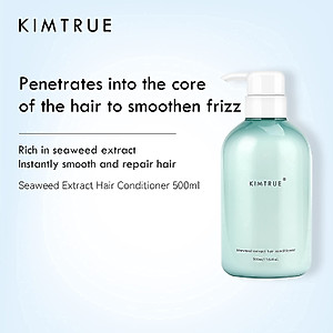 Kimtrue Scalp Treatment Deep Cleansing Gel and Sea Salt Shampoo and Seaweed Extract Hair Conditioner