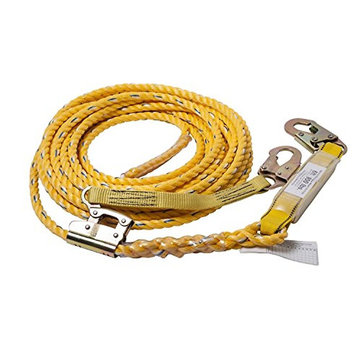 Guardian Fall Protection 01320 VLA-50 Poly Steel Vertical Lifeline Assembly, 50-Foot