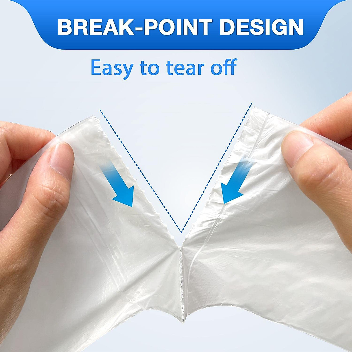 Charmount 1.2 Gallon Small Trash Bags, 200 Count Garbage Bags Bathroom Trash Can Liners,fit 4.5-5 Liter Clear … …